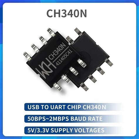Ch340n Usb To Uart Chip Integrated Clock 2mbps Baud Rate Provides Tnow