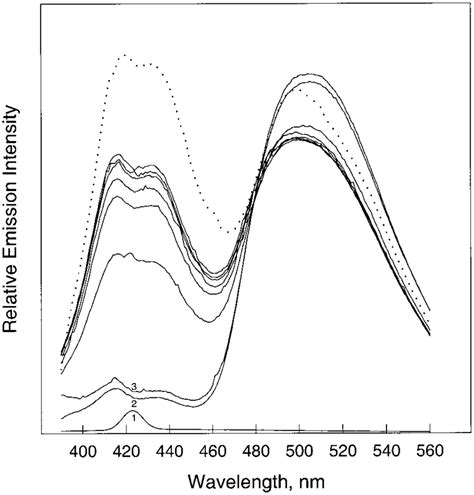 Emission Spectra Scanned At Different Time Intervals At C The Download Scientific