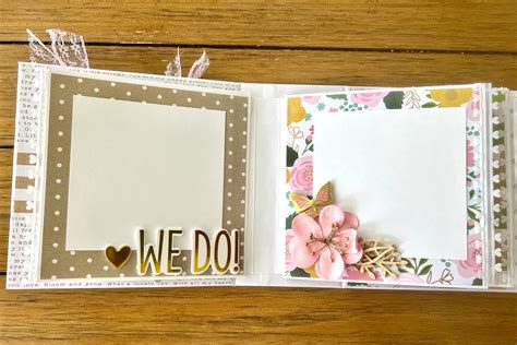 Handmade Scrapbook Mini Album 6x6 Wedding Album Wedding T Memory