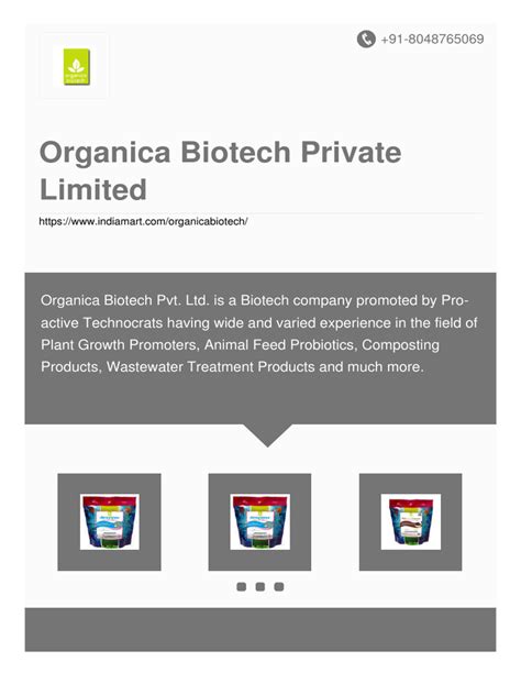 Organica Biotech Private Limited Pdf Sewage Treatment Septic Tank
