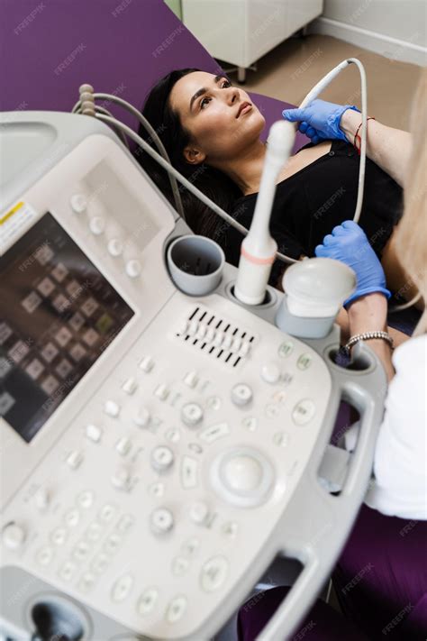 Premium Photo Thyroid Ultrasound For Girl For Diagnosis Of Tumors