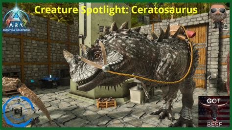 Ark Survival Ascended Ps5 Creature Spotlight Ceratosaurus Youtube