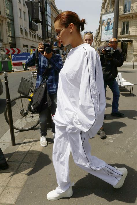 Bella Hadid In Tracksuit Out In Paris France 06222017 • Celebmafia