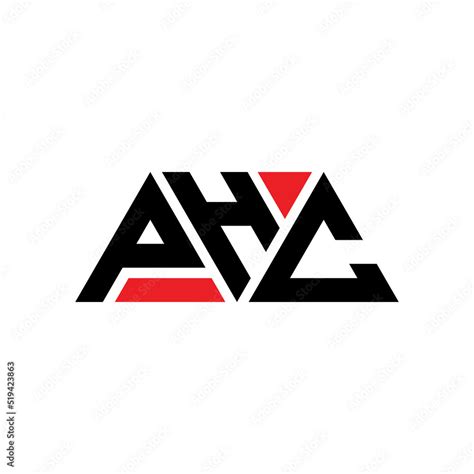 Phc Triangle Letter Logo Design With Triangle Shape Phc Triangle Logo