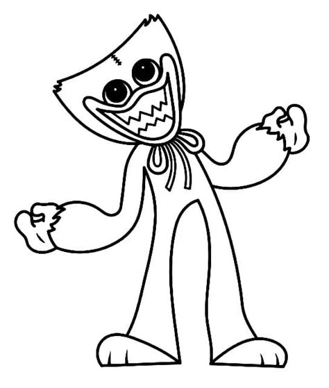 Huggy Wuggy Színezők Nyomtatható Huggy Wuggy Kifestők