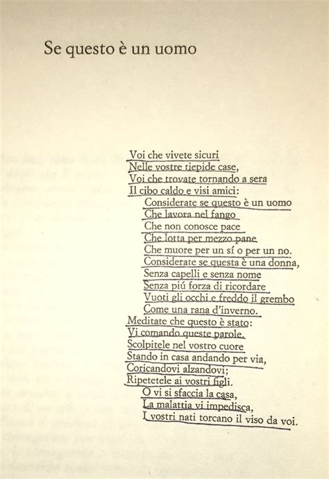 Shema Primo Levi