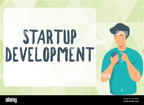 Text Sign Showing Startup Development Business Idea Developing Idea