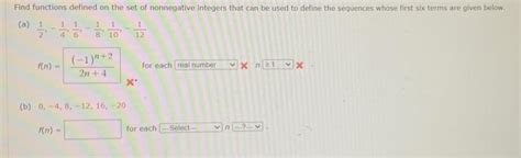 Solved Find Functions Defined On The Set Of Nonnegative Chegg