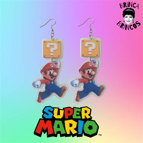 Brincos Super Mario Mario Bros Mario Shopee Brasil