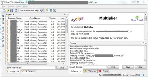SPUD Block Memory Generator Is Not Supported In ISE