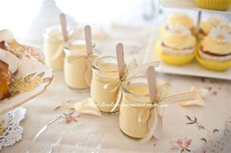 Yoghurtcustard Pots Mini Mousse Sweet Buffet Custard Desserts