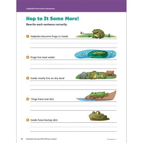 Scholastic Success With Writing Workbook Grade 1