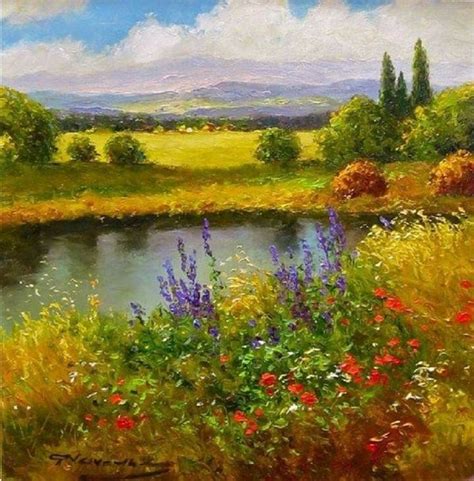 Картины известных художников пейзажи лето