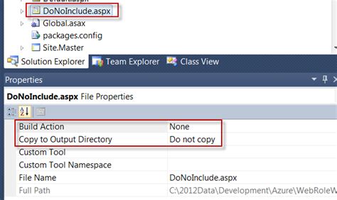 Azure How To Ignore Not Publish Specific Files When Publishing To