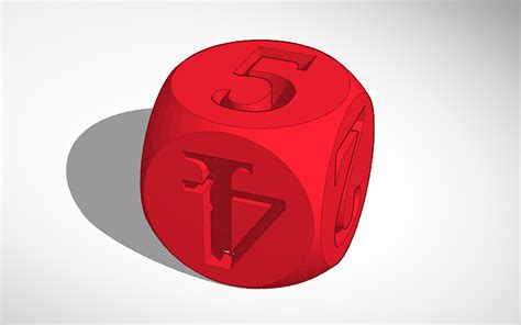 3d Design Dado Tinkercad