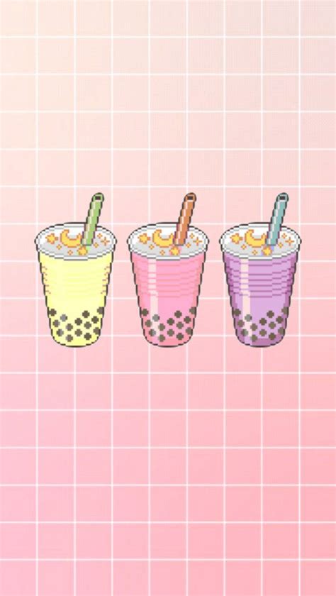 Cat Drinking Boba Wallpapers Wallpaper Cave