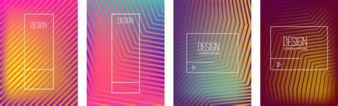 추상적인 활기찬 그라데이션 모양 배너 디자인 서식 파일의 집합입니다 포스터 카드 전단지 프레 젠 테이 션 브로셔 커버 디자인 요소입니다 0명에 대한 스톡 벡터 아트 및 기타
