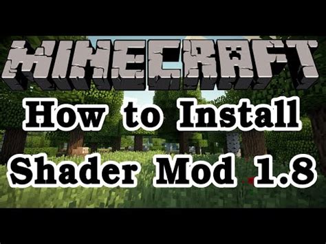 How To Install Minecraft Shader Mod Alpha Version Test YouTube