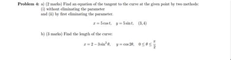 solved problem 4 a 2 marks find an equation of the
