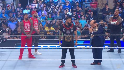 Wwe Smackdown Results 77 Roman Reigns Goes To Tribal Court Edge Returns