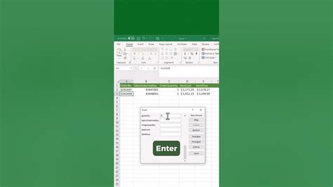 Create Excel Data Entry Form Easily No Vba Excel Dataentry Shorts