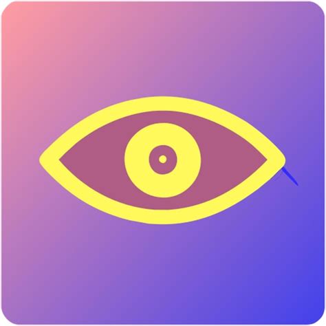 Premium Vector Eye Icon Colored Shapes Gradient