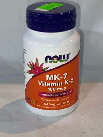 Now MK 7 Vitamin K 2 100 Mcg 60 Veg Capsules Metzger Property