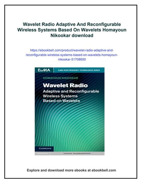 Wavelet Radio Adaptive And Reconfigurable Wireless Systems Based On