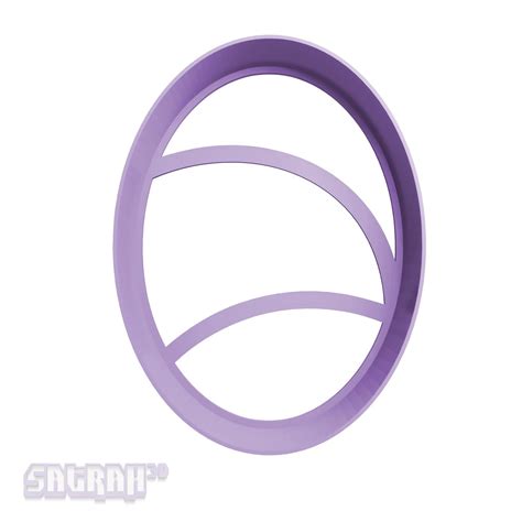 Oval Cookie Cutter Satrah 3d