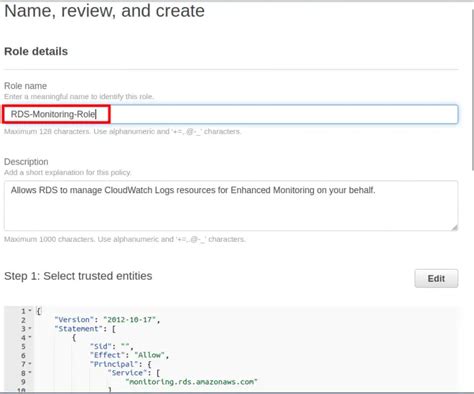 Enabling Enhanced Monitoring For Amazon RDS