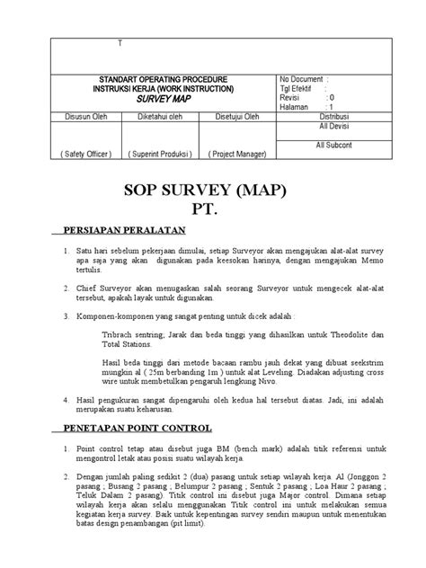 Sop Map Pdf