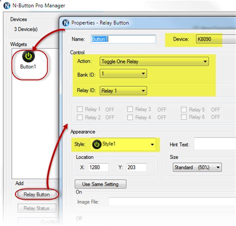 control light with n button automation time point rule serial port tool