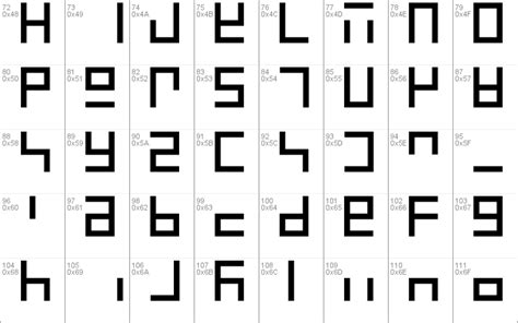 7 Segment Font
