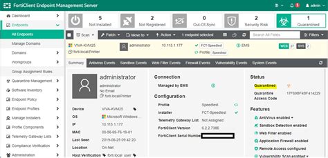 Technical Tip How To Quarantine Forticlient And R Fortinet Community