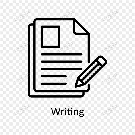 쓰기 벡터 개요 아이콘 디자인 일러스트 레이 션 Png 일러스트 무료 다운로드 Lovepik