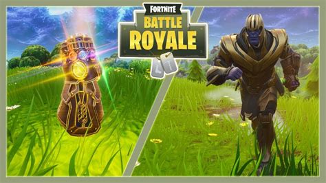 El Guantelete Del Infinito Y Thanos En Fortnite Fortnite Battle