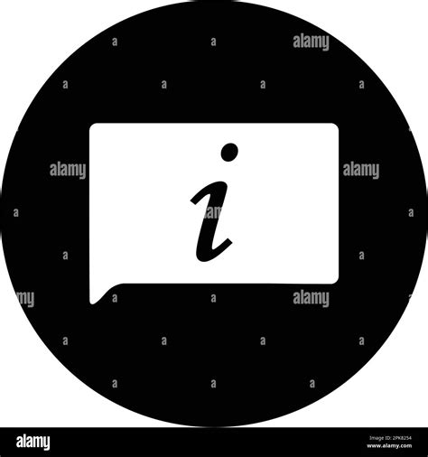 Information Bubble Button Icon Editable Vector Eps Symbol Illustration