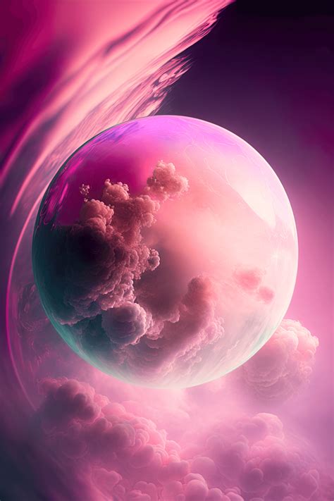 Pink Planet Wallpapers 4k HD Pink Planet Backgrounds On WallpaperBat