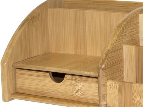 BAMBUSOWY Organizer Pojemnik NA BIURKO Oficjalne Archiwum Allegro