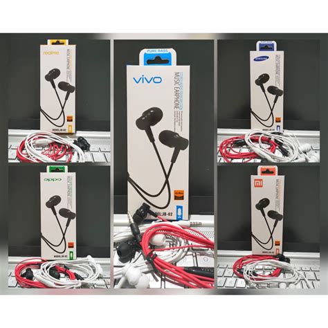 Jual Handfree Brand JB Suara Bass Dan Jernih Headset Brand JB Stereo Earphone HF Brand Jb