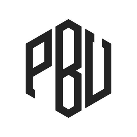 Premium Vector Pbu Logo Design Initial Letter Pbu Monogram Logo Using