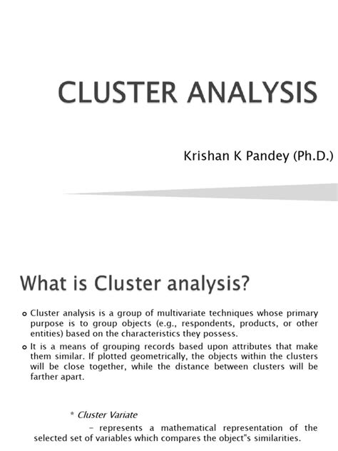 cluster analysis pdf cluster analysis outlier