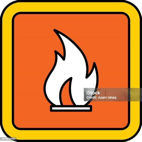 플레어 스택 간판 개념 가스 우물 벡터 색상 아이콘 디자인 원유 및 천연 액체 가스 기호 석유 및 가솔린 기호 전력 및 에너지 시장 재고 그림 가연성에 대한 스톡 벡터 아트