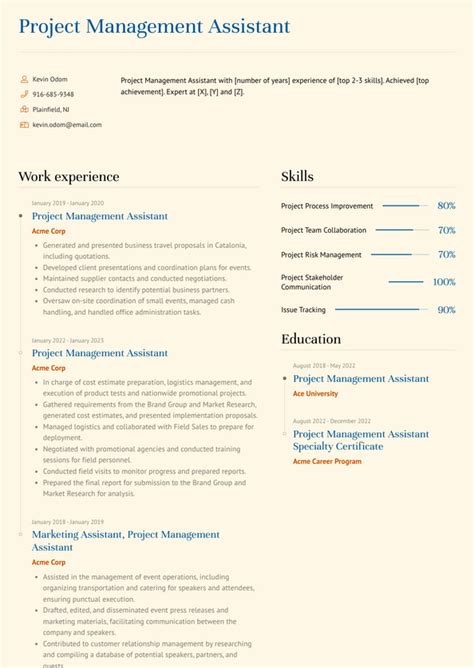 10 Project Management Assistant Resume Examples That Work