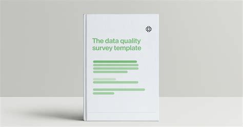 Data Quality Survey Template Bigeye