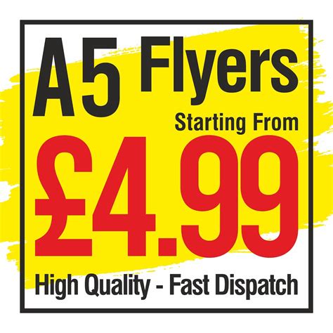 A5 Flyers A5 Leaflets Custom Flyers Business Stationery Brochures Own Design Flyers Custom