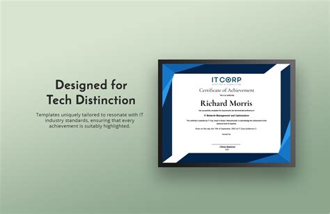 It Network Management And Optimization Certificate Template In It Network Management And Optimization Certificate Template In