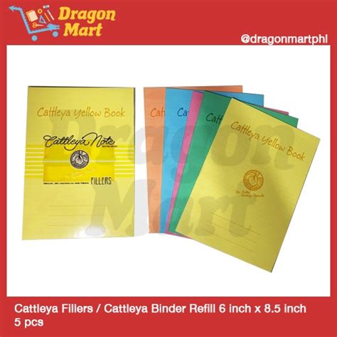 Binder Notebook Cattleya Fillers Cattleya Binder Refill 6 Inch X 8 5