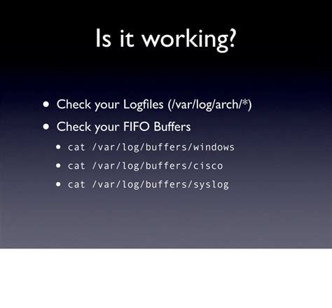 Centralized Logging With Syslog Ppt