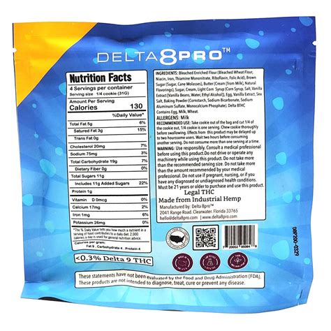 Delta 8 Pro™ 200mg ∆8 Thc Toffee Caramel Crunch Cookie Delta 8 Pro